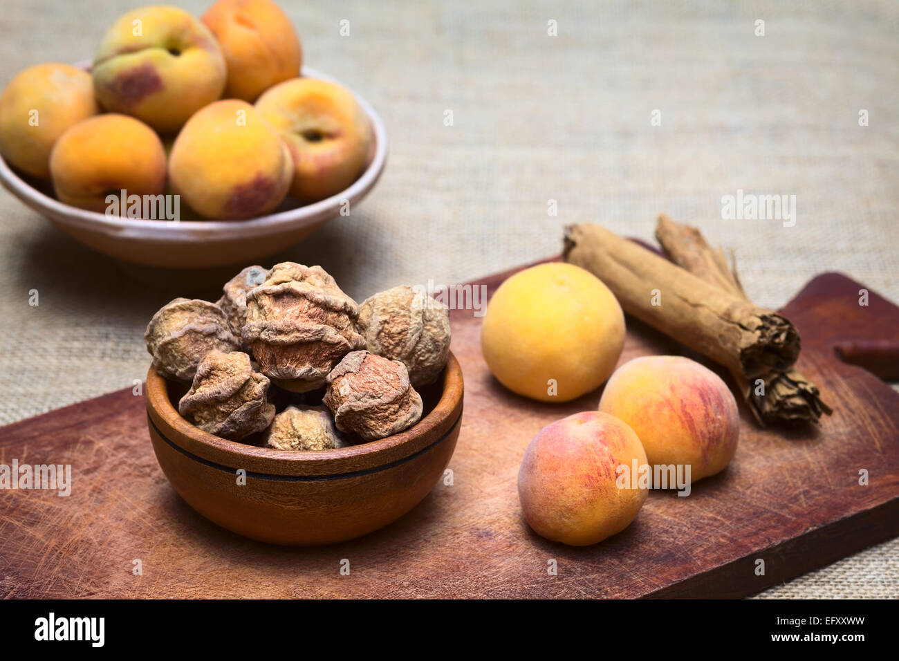 Dried peeled peach called quisa hi-res stock photography and images - Alamy