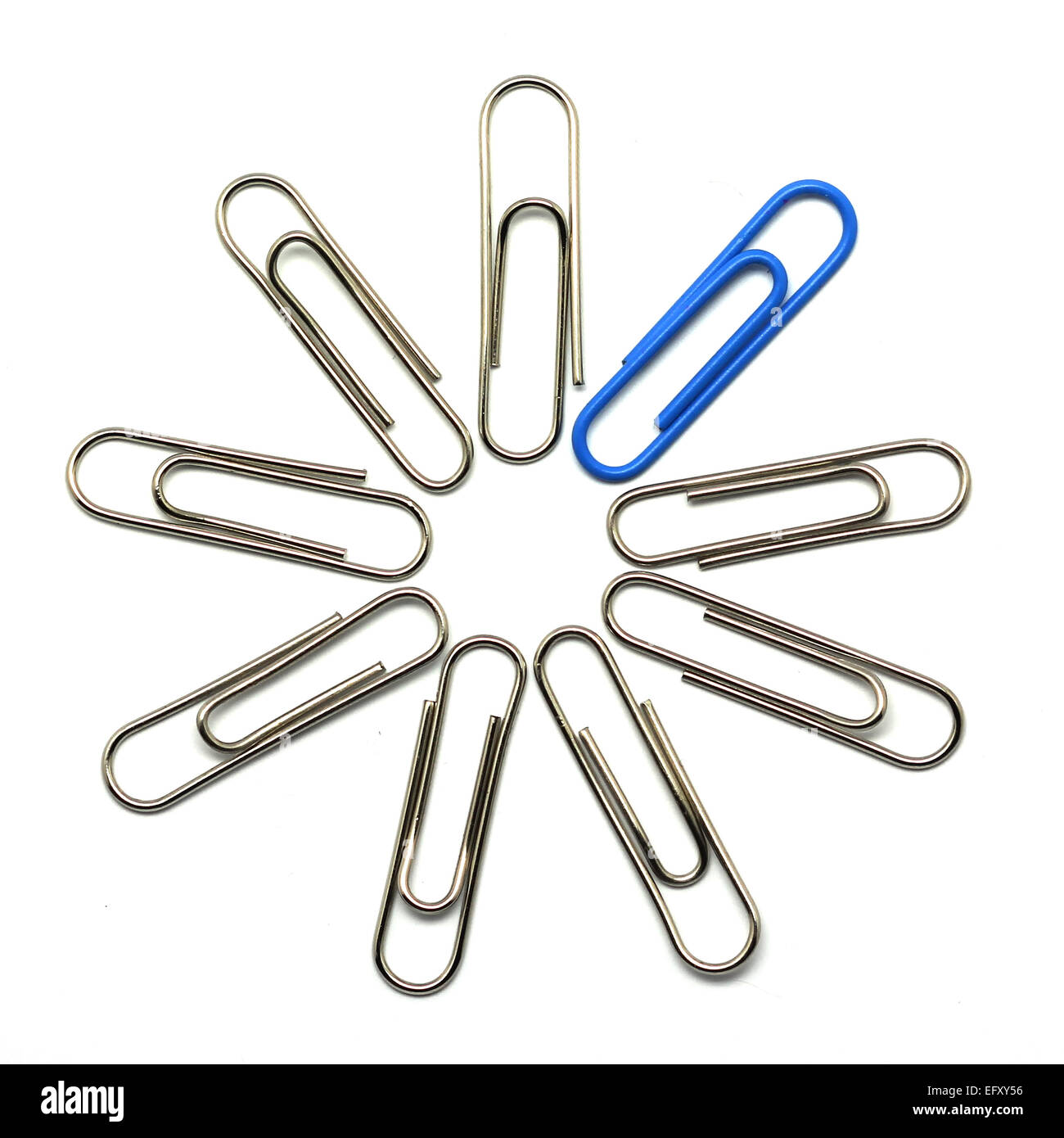 Paper clip isolated on white background Stock Photo - Alamy