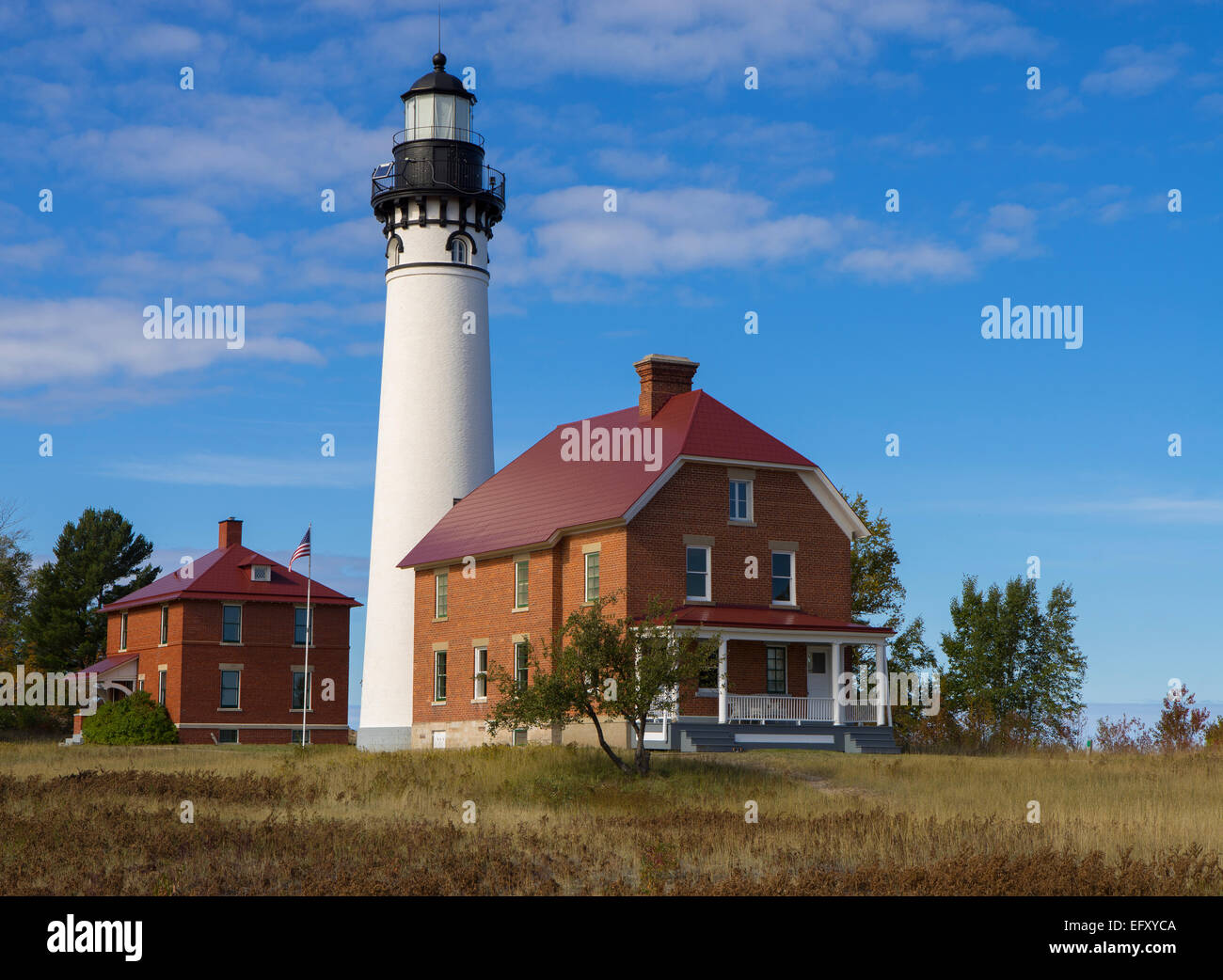 Pictured Rocks National Lakeshore, MI: Sunrise light on Au Sable Light ...