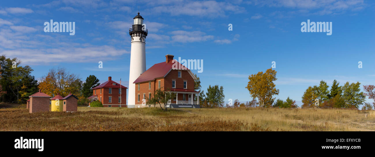 Pictured Rocks National Lakeshore, MI: Sunrise light on Au Sable Light ...