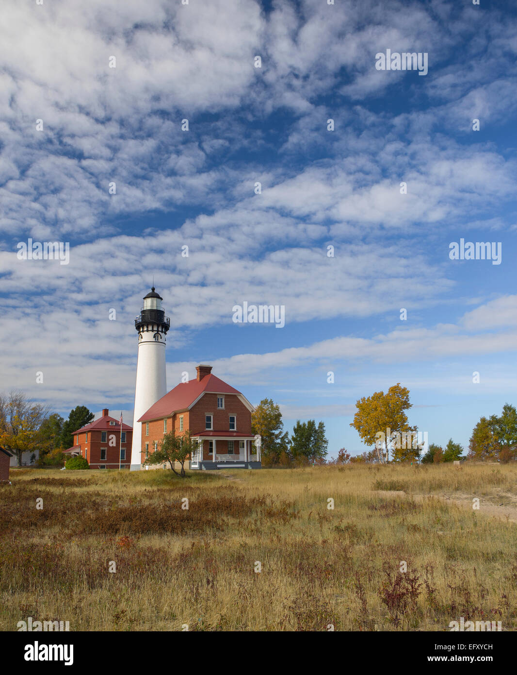 Pictured Rocks National Lakeshore, MI: Sunrise light on Au Sable Light ...