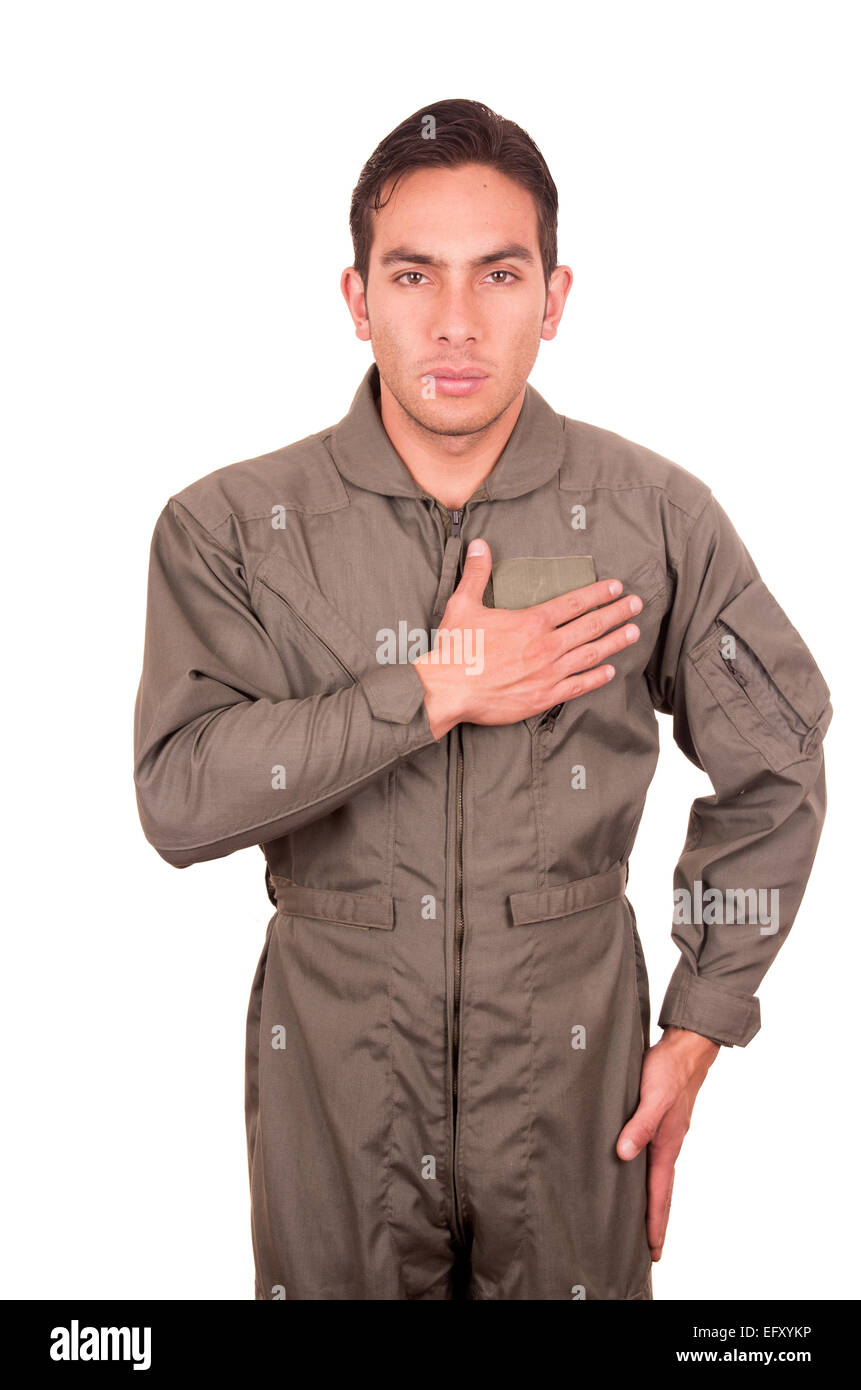 handsome young male pilot wearing uniform Stock Photo - Alamy