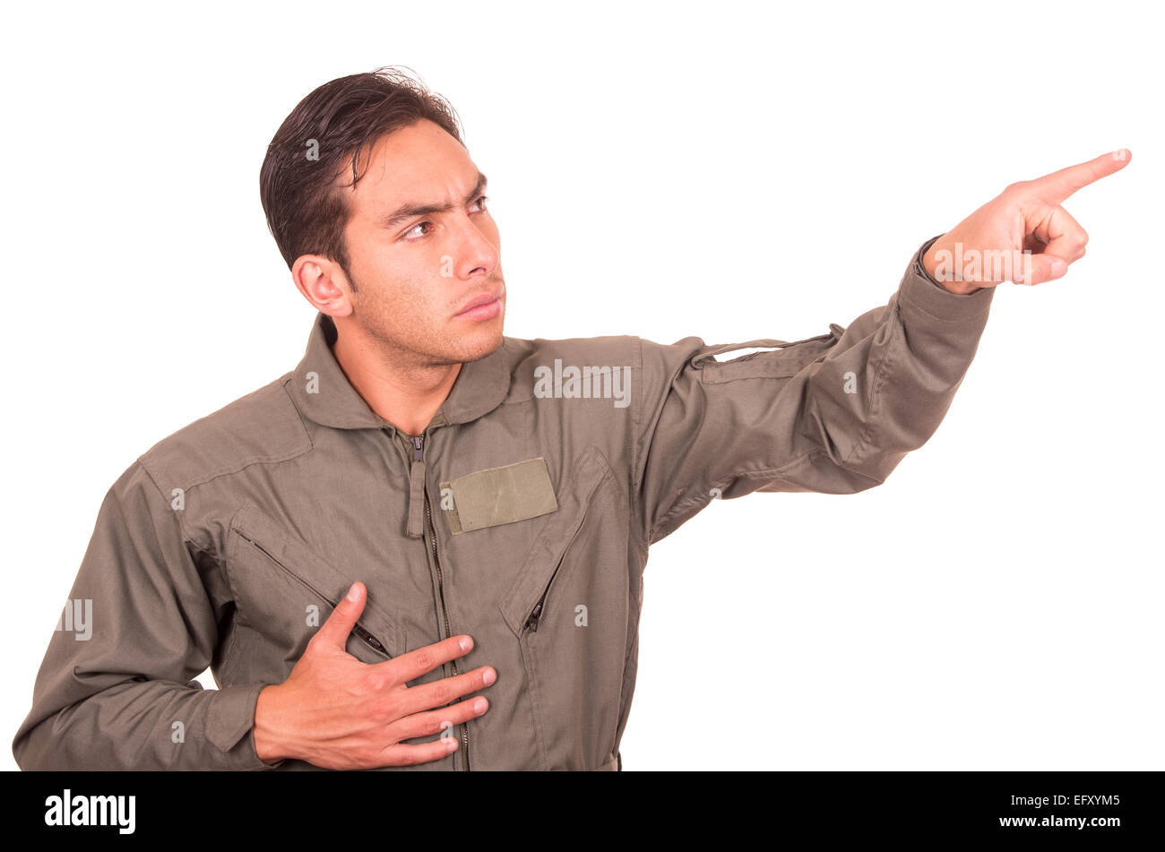 handsome young male pilot wearing uniform Stock Photo - Alamy