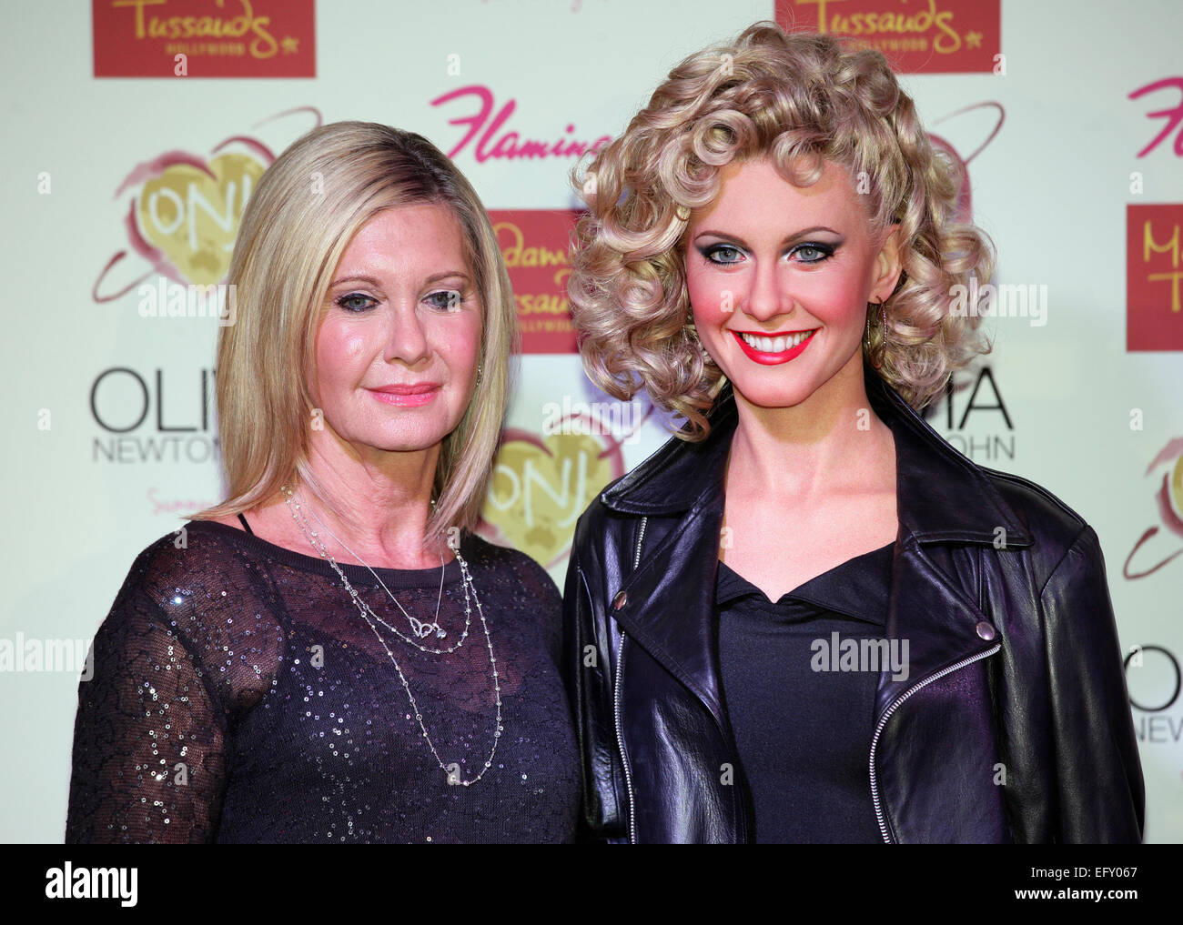 Olivia Newton John wax figure unveiling at Madame Tussauds Las Vegas Featuring: Olivia Newton ...
