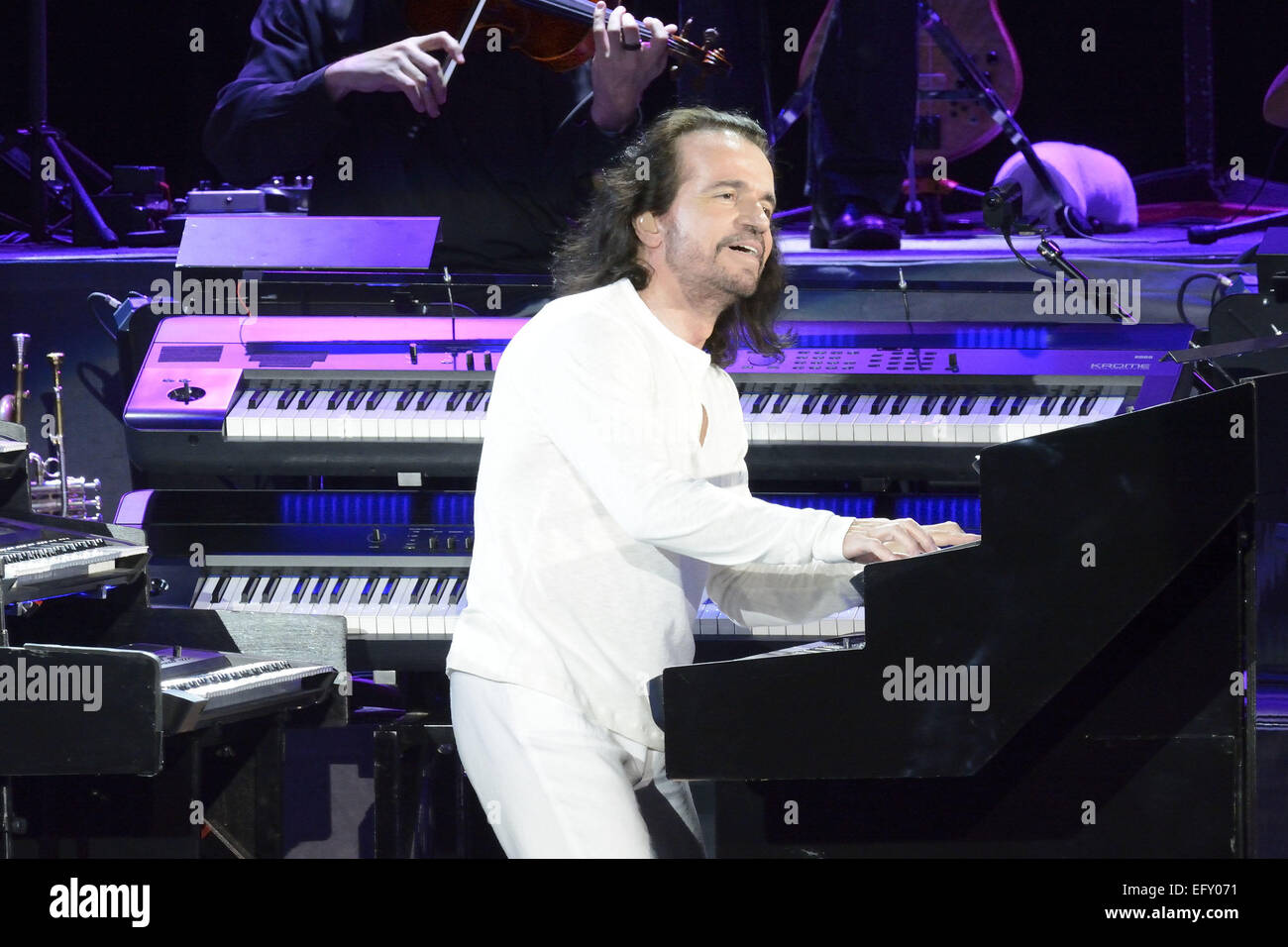 Yanni performs live at the Molson Canadian Amphitheatre Featuring ...