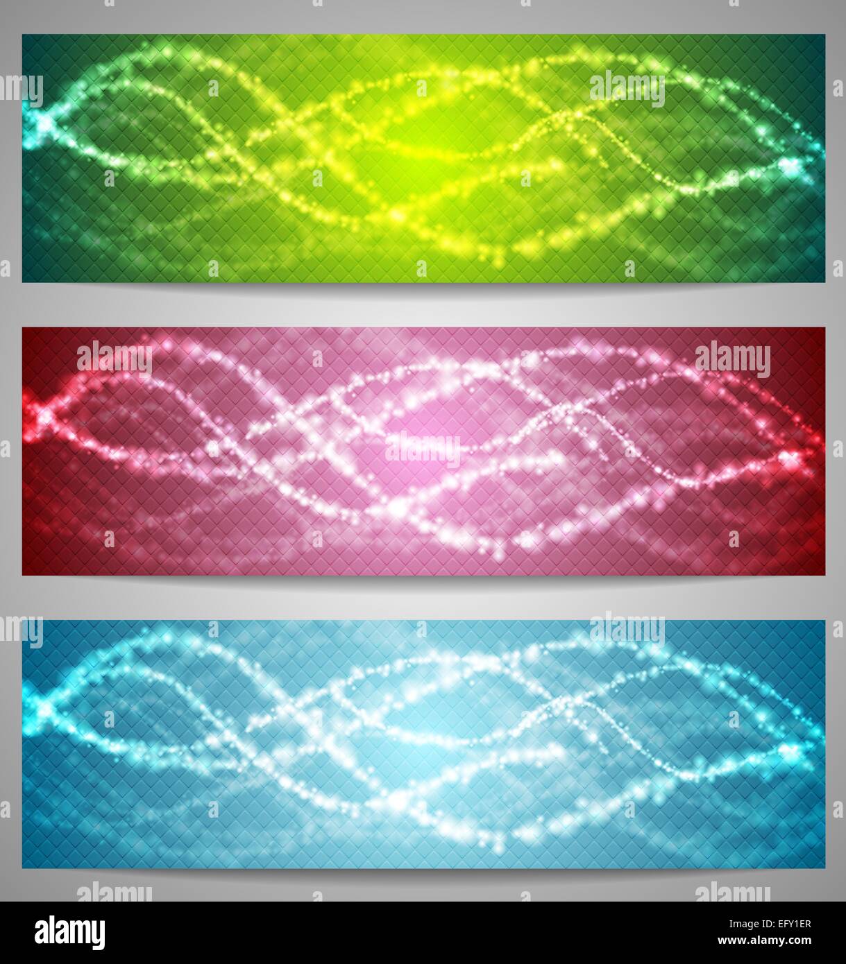 Shiny iridescent banners. Vector design Stock Photo - Alamy