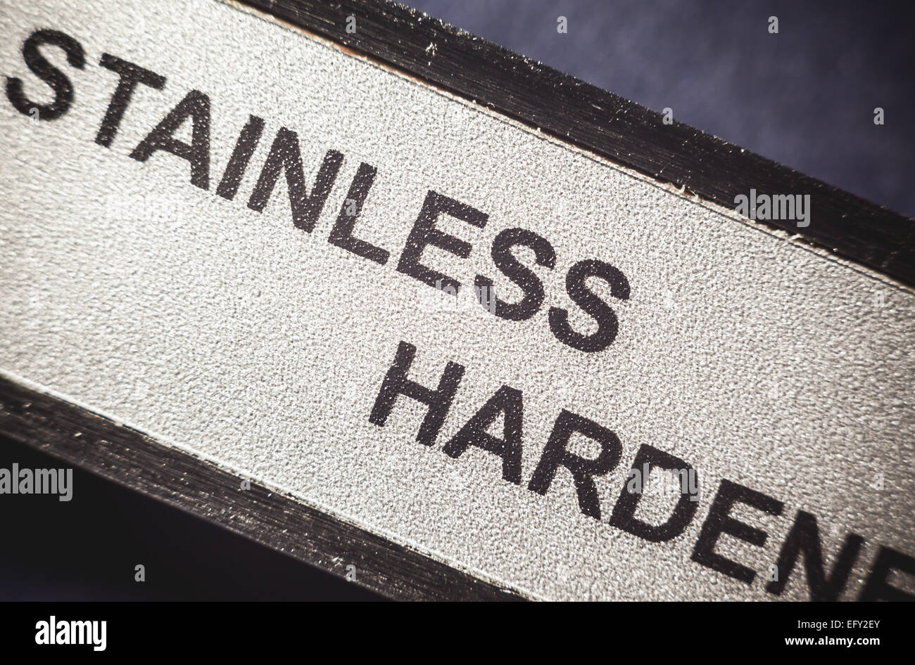 Details of a modern tool, stainless steel textures Stock Photo - Alamy