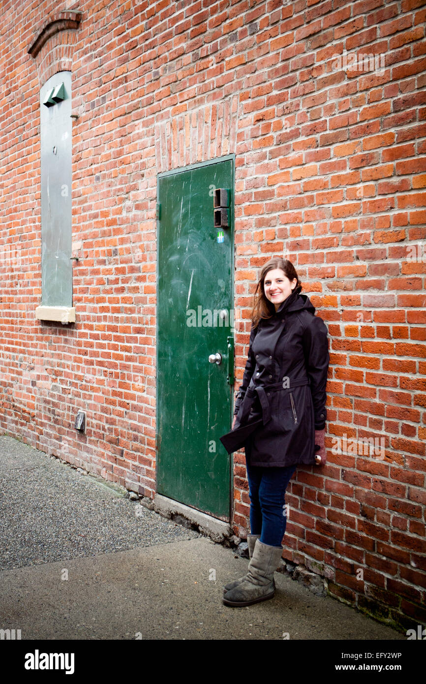 Commercial alley victoria british columbia canada hi-res stock ...