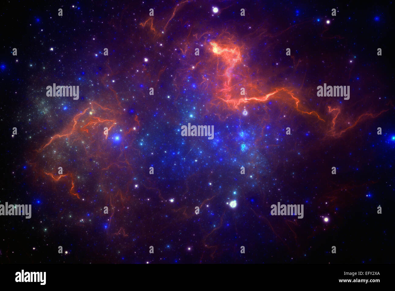 Deep space star field with nebula Stock Photo - Alamy