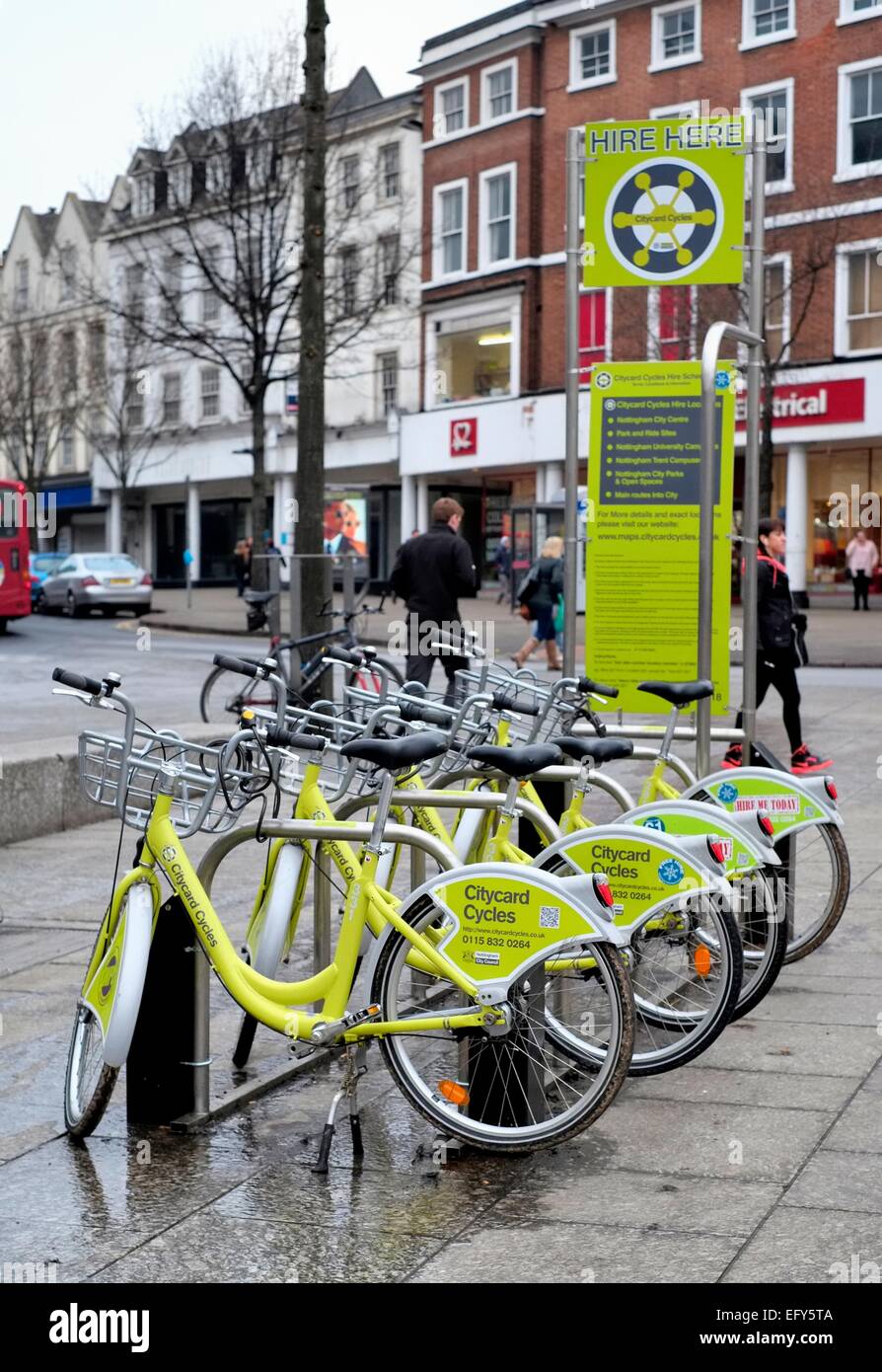 Nottingham citycard cycles hi-res stock photography and images - Alamy
