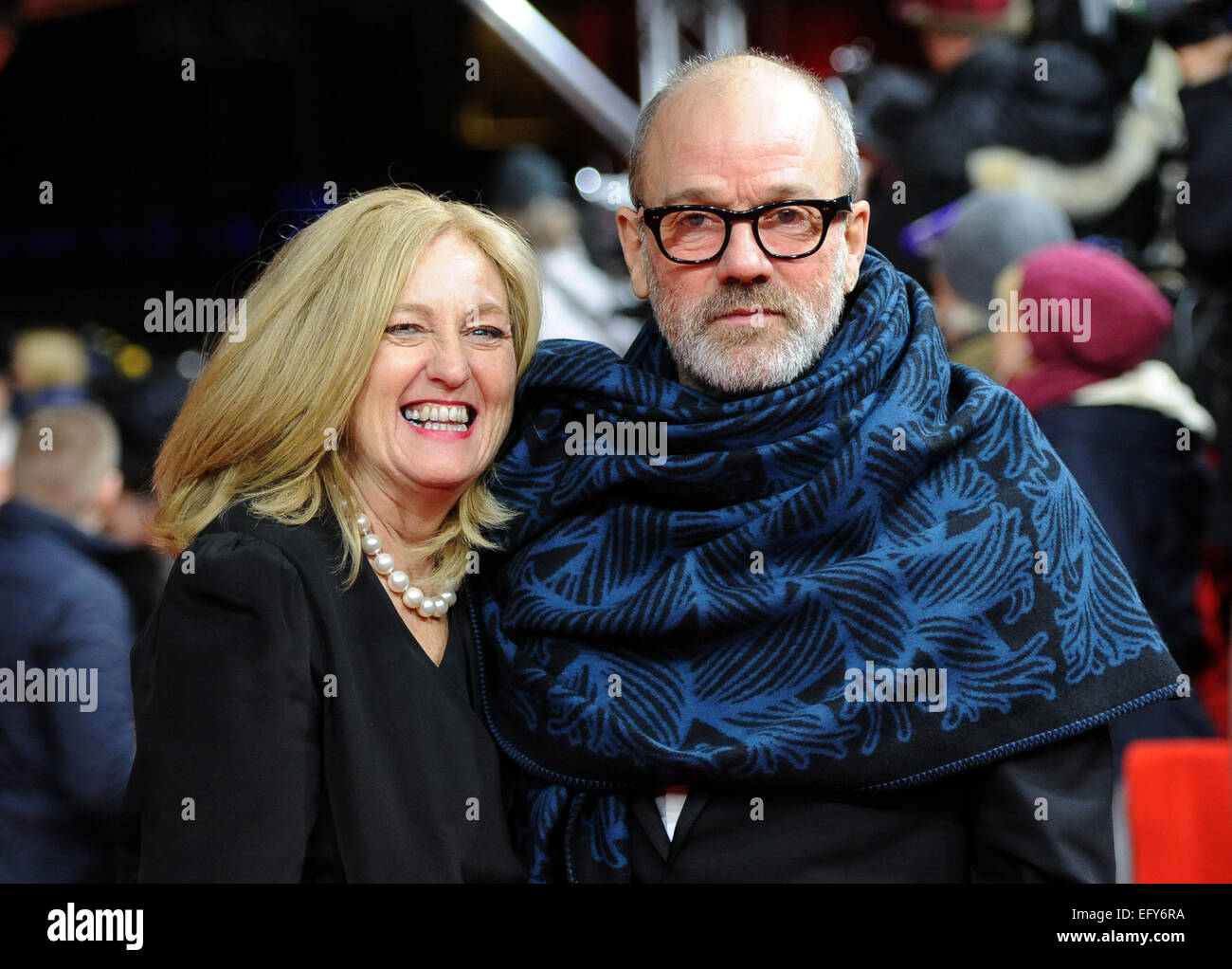 Berlin, Germany. 11th Feb, 2015. US singer Michael Stipe and a ...