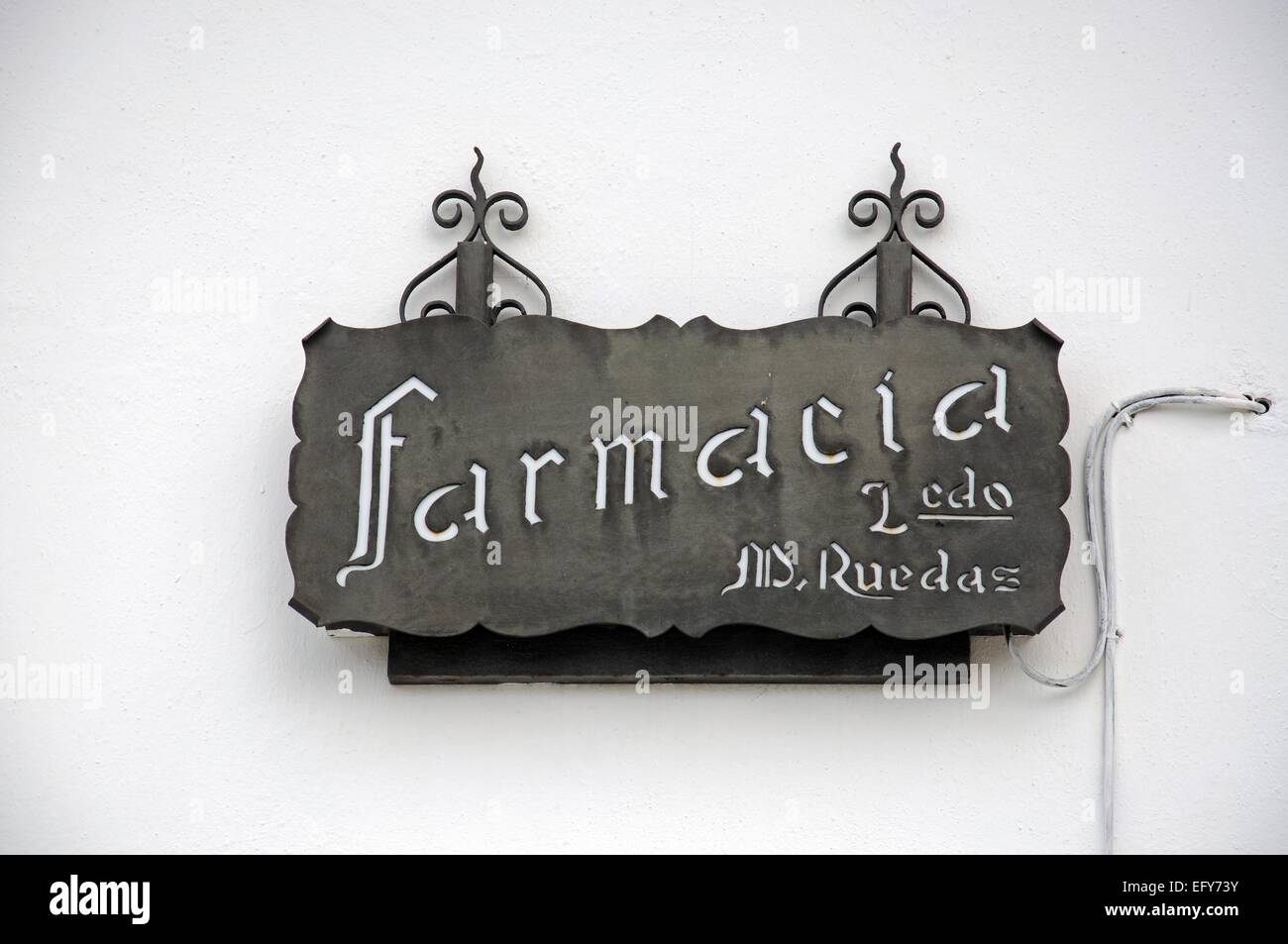 Spanish sign pharmacy hi-res stock photography and images - Alamy