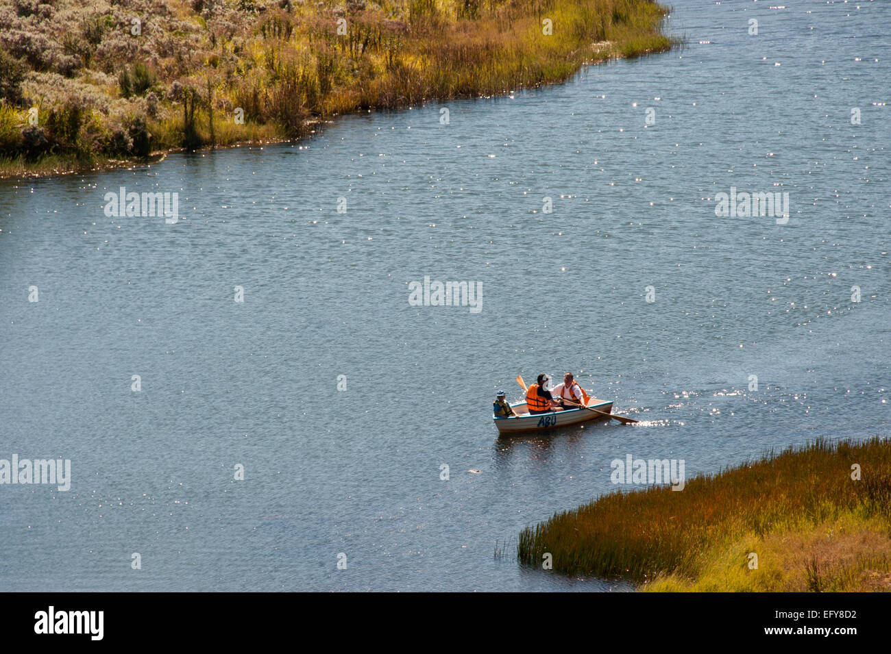 Row boat rain hi-res stock photography and images - Alamy