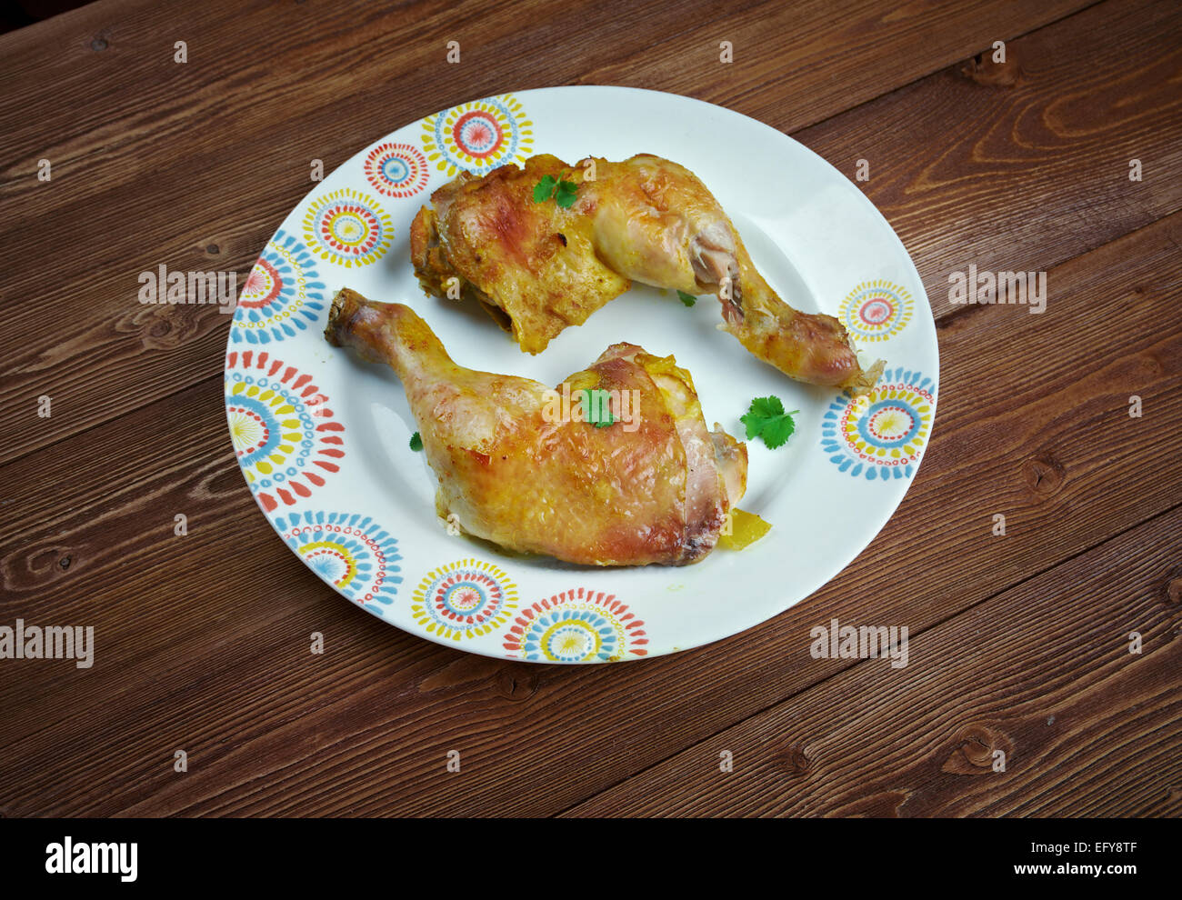 Ayam Goreng Kuning - chicken classic Indonesian dishes Stock Photo - Alamy