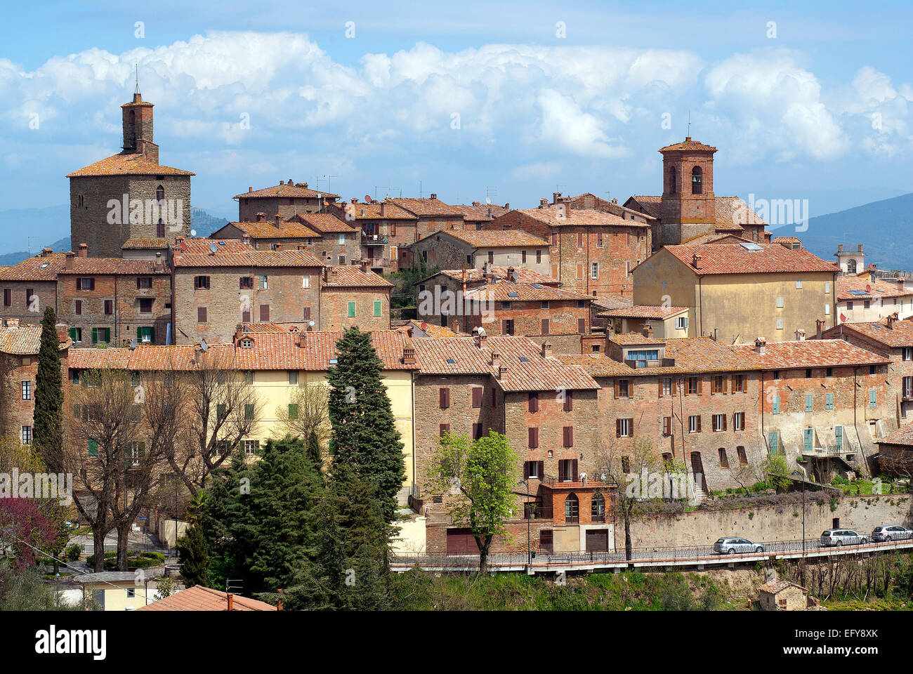 Village of Panicale, Umbria, Italy, Europe Stock Photo - Alamy