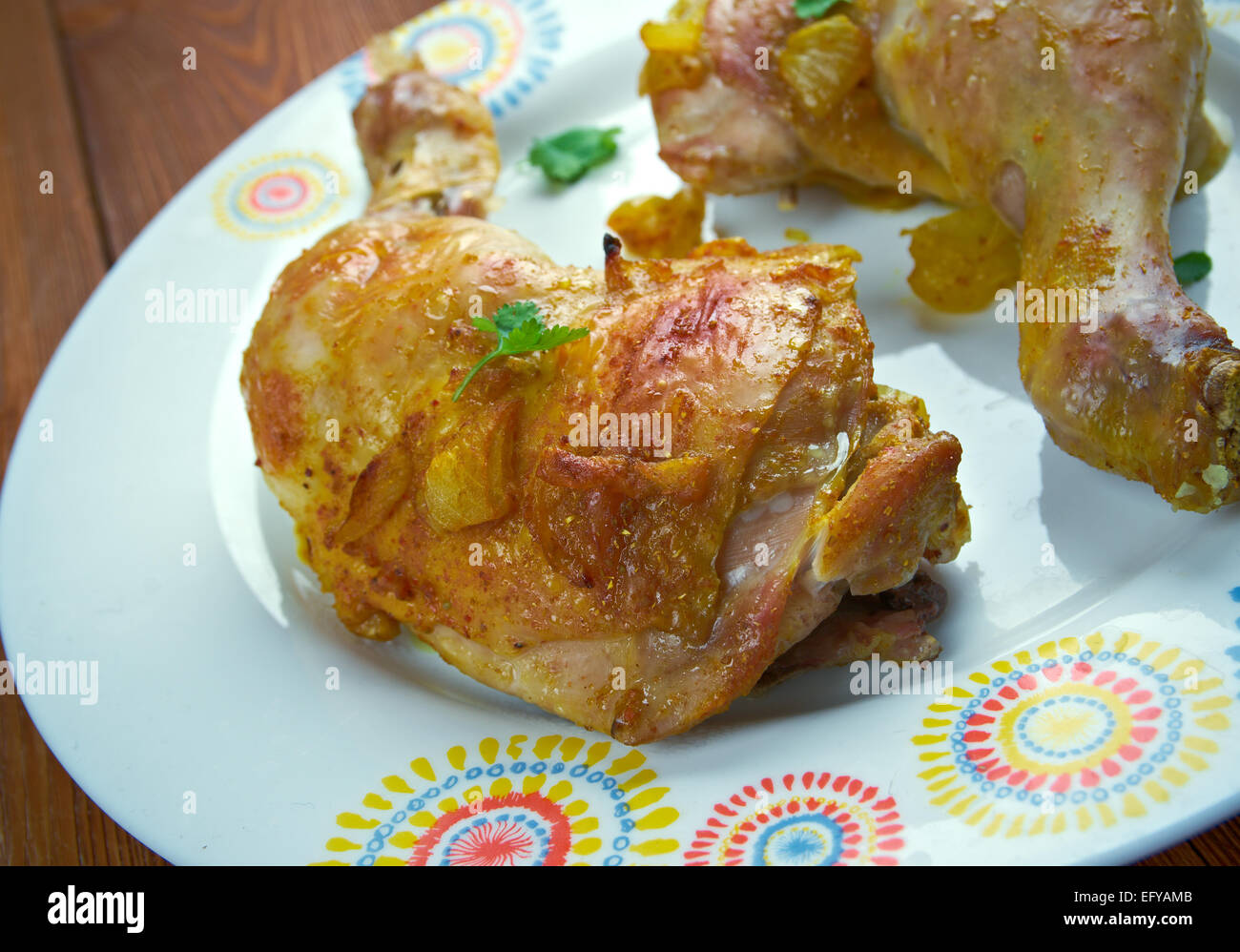 Ayam Goreng Kuning - chicken classic Indonesian dishes Stock Photo - Alamy