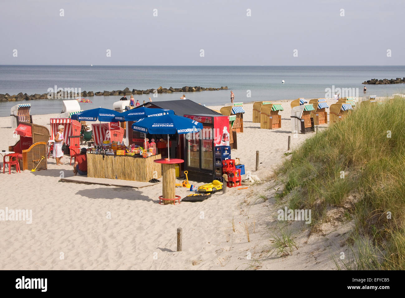 Beach at Prerow, Island Darss, Germany Stock Photo - Alamy