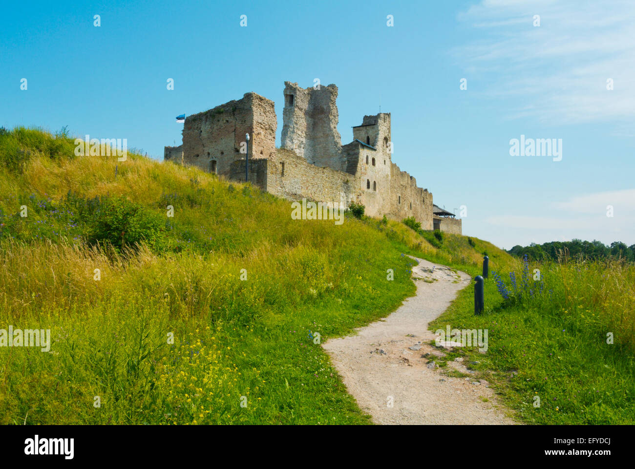 Wesenberg castle, Vallimägi, the castle hill, Rakvere, Estonia, Baltic ...