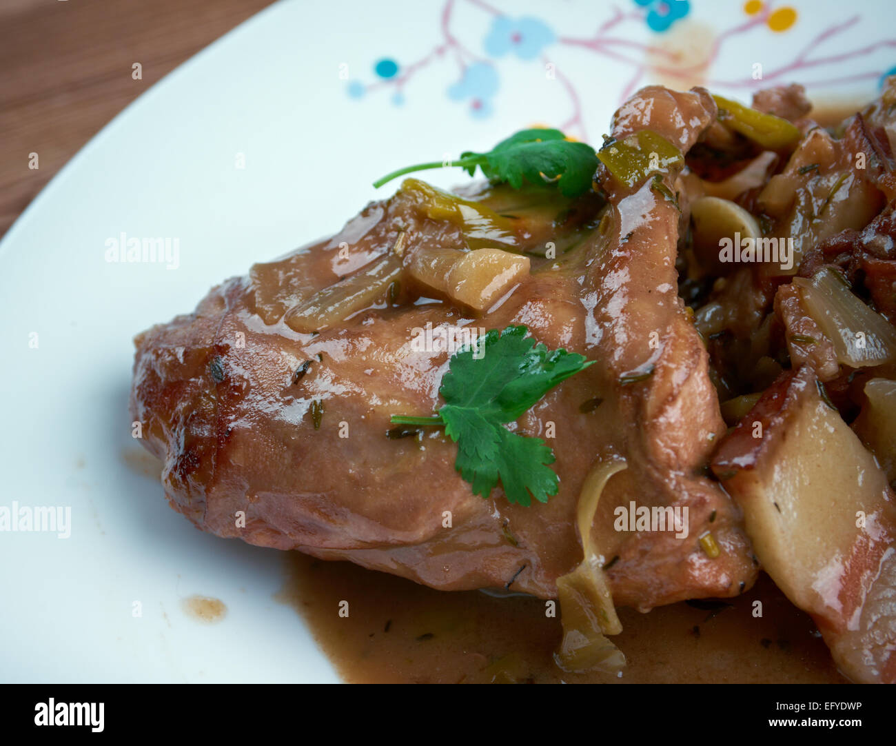 Hasenpfeffer - traditional German stew made from marinated made from ...