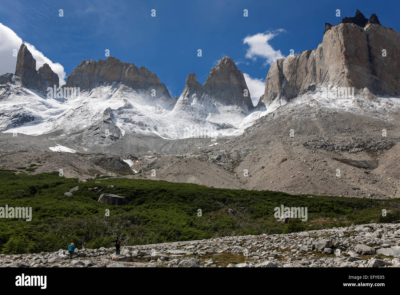 Horns of Paine. French valley. Torres del Paine National PArk ...