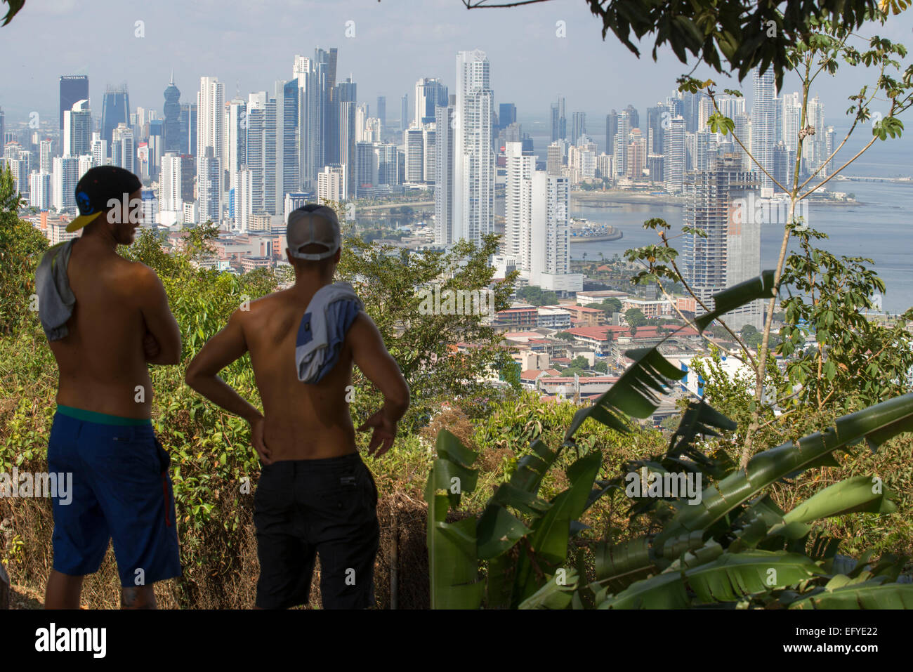 Skyline, Panama City. Cityscape and skyline of Panama City, seen from ...