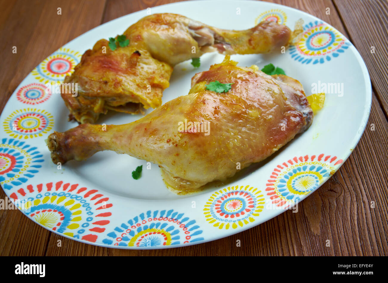 Ayam Goreng Kuning - chicken classic Indonesian dishes Stock Photo - Alamy