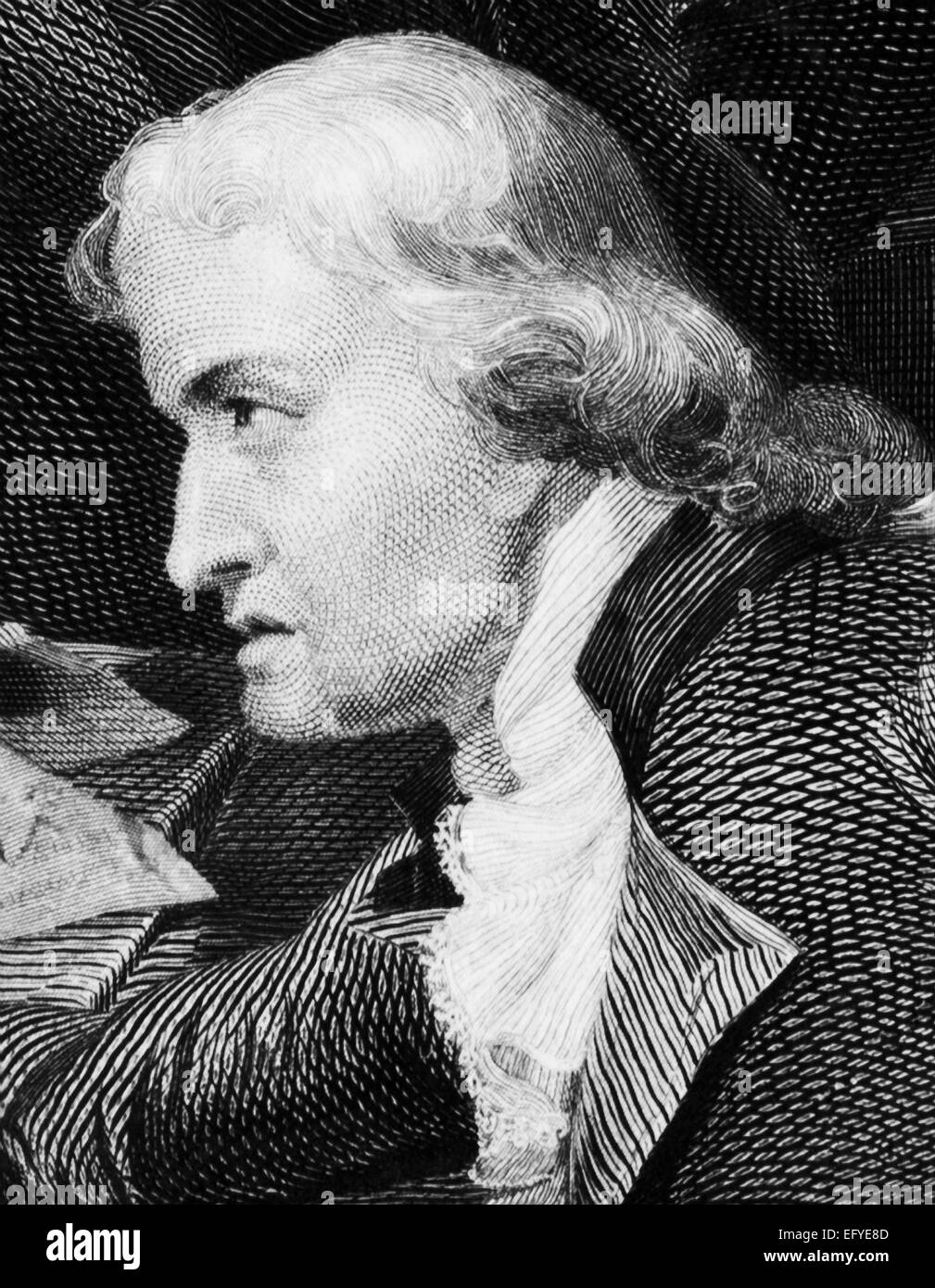 Vintage portrait of Robert R Livingston Stock Photo - Alamy