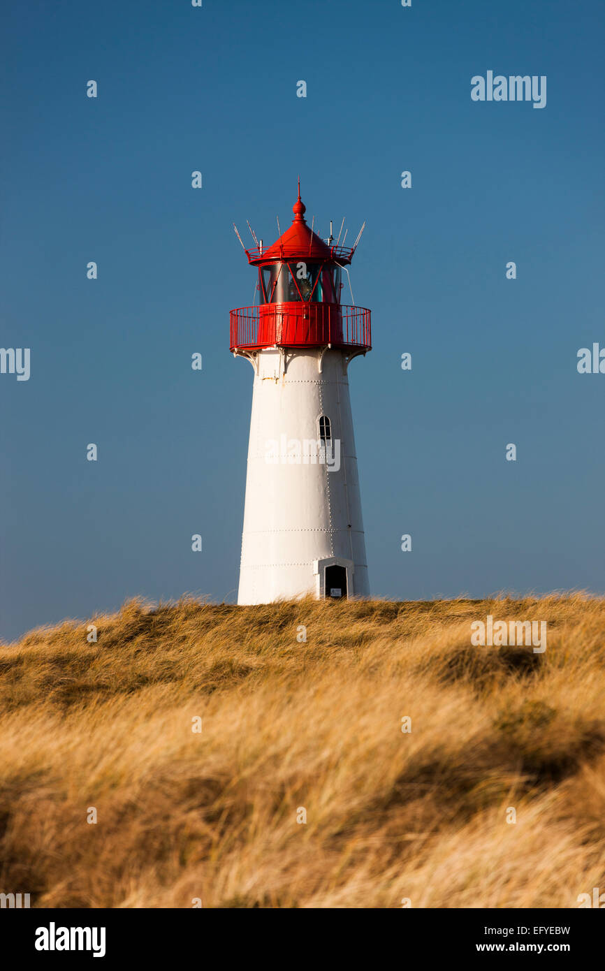 List West Lighthouse, Ellenbogen, Sylt, North Frisia, Schleswig ...