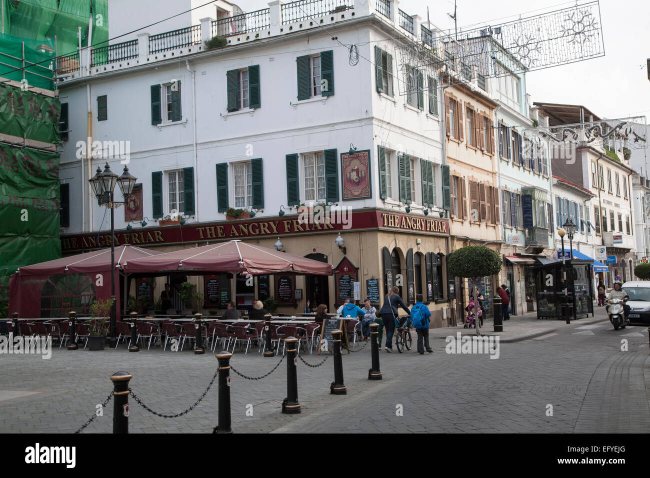 The Angry Friar traditional British pub, Gibraltar, British overseas ...