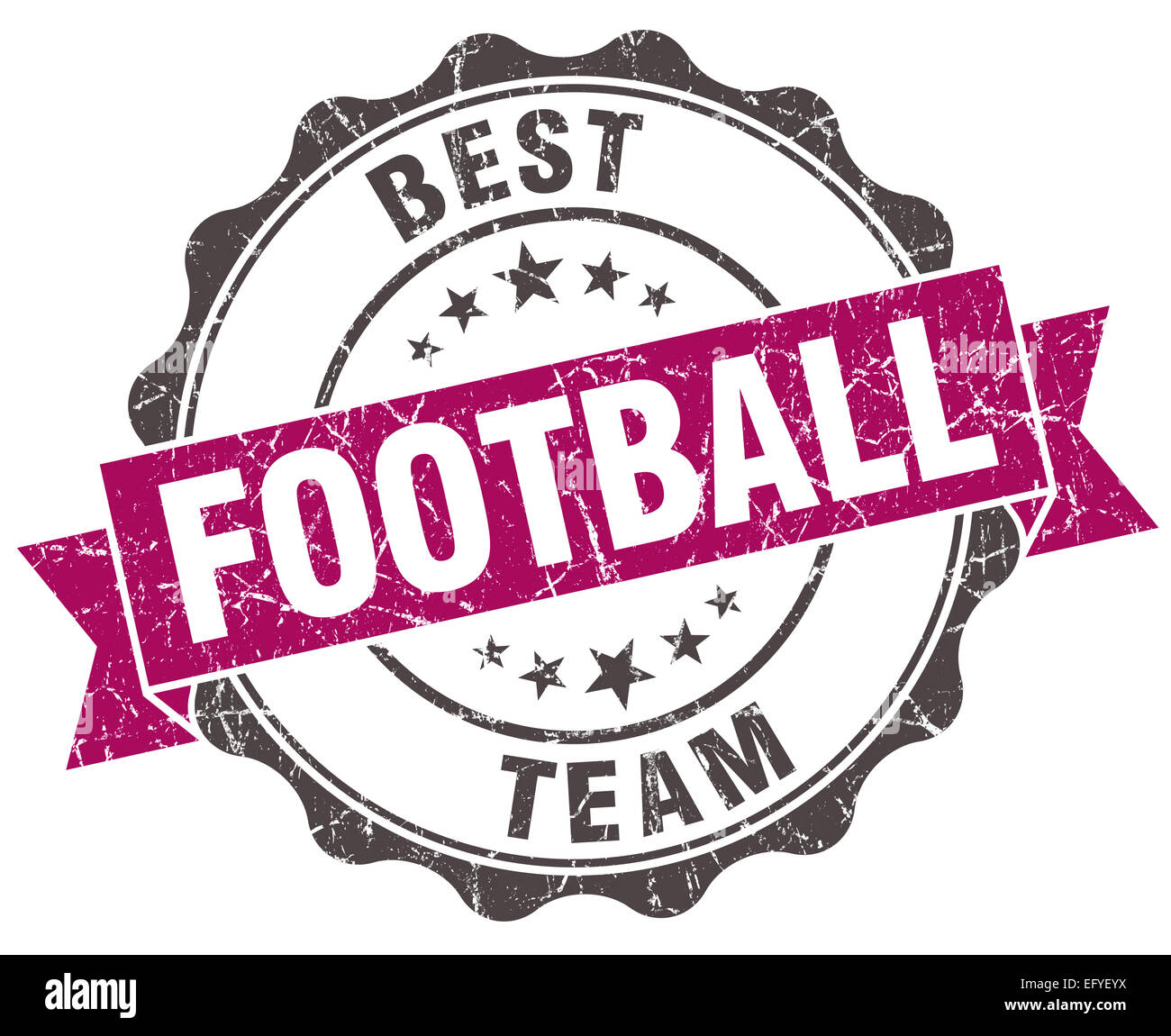 football grunge violet seal isolated on white Stock Photo - Alamy