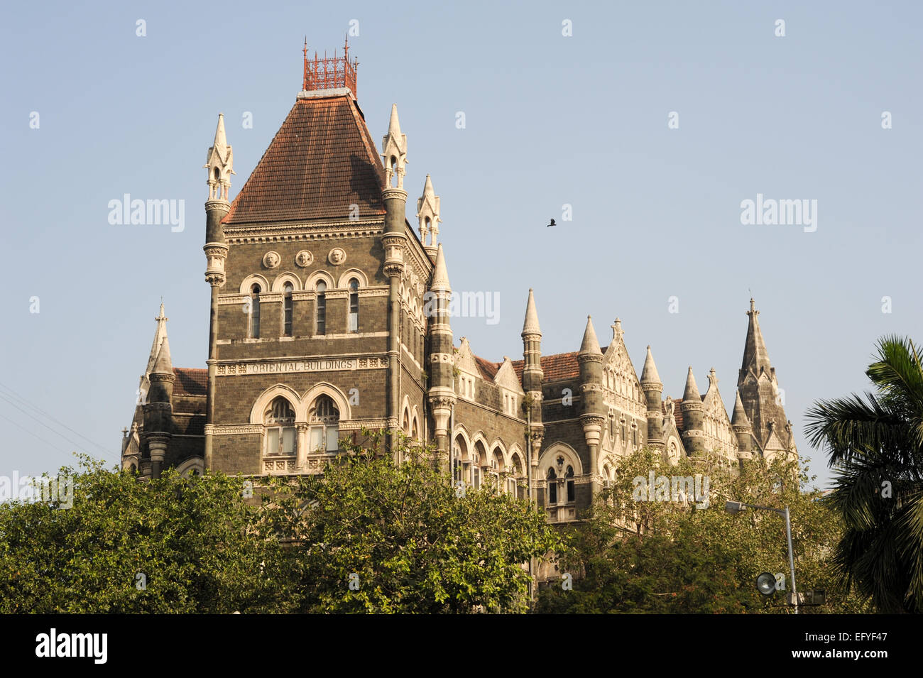 Colonial Oriental Building on famous square in Mumbai, India Stock ...