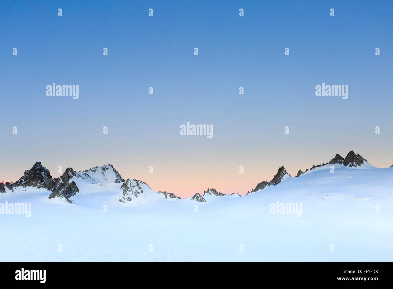 Plateau du Trient with Tête Blanche and Petite Fourche, Mont Blanc ...