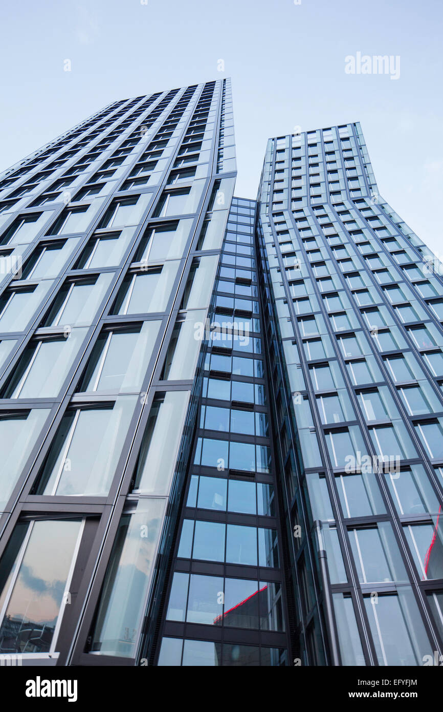 Dancing Towers, office towers on the Reeperbahn, architect Hadi ...