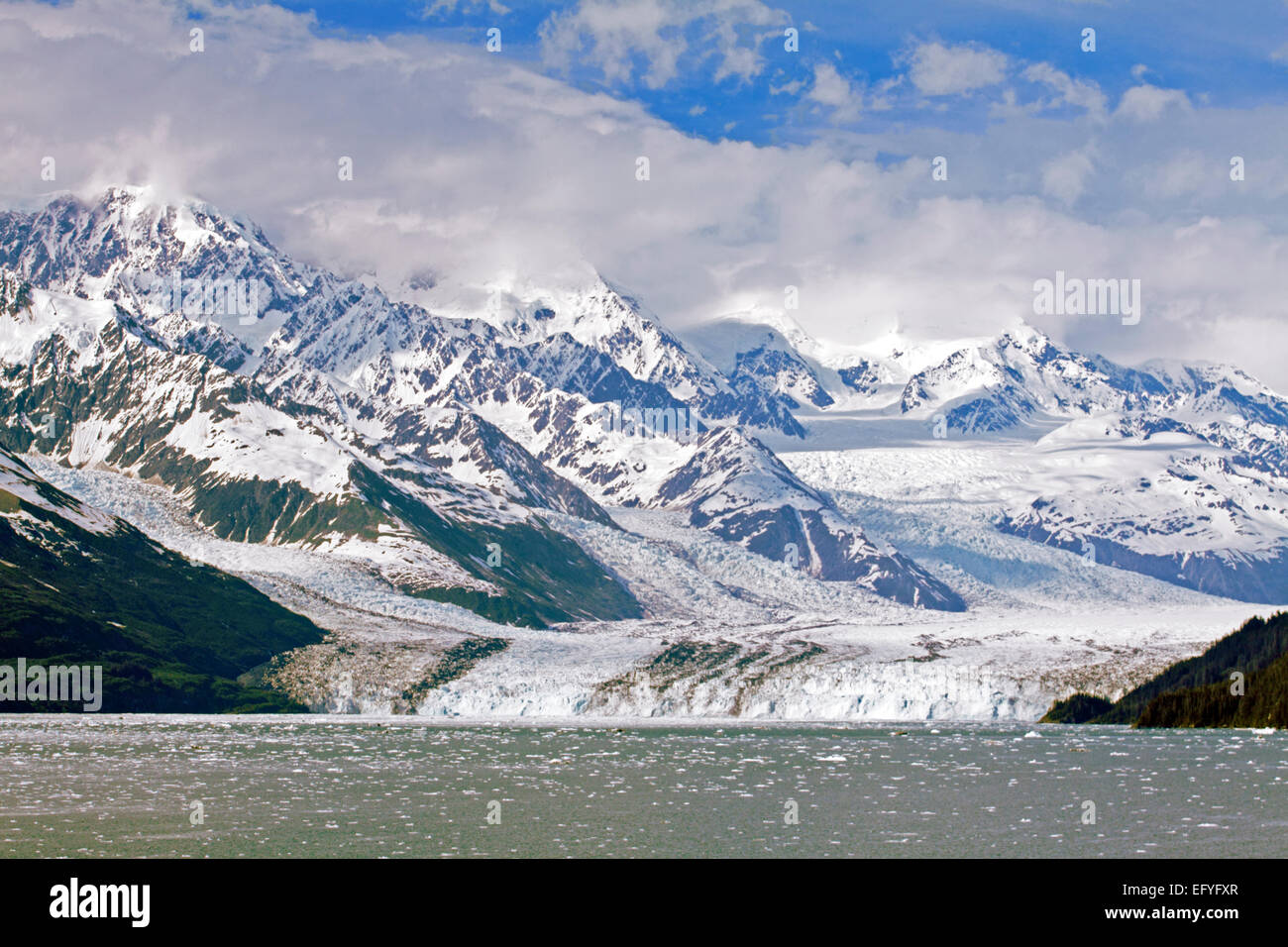 College Fjord Mountain Alaska Stock Photo - Alamy
