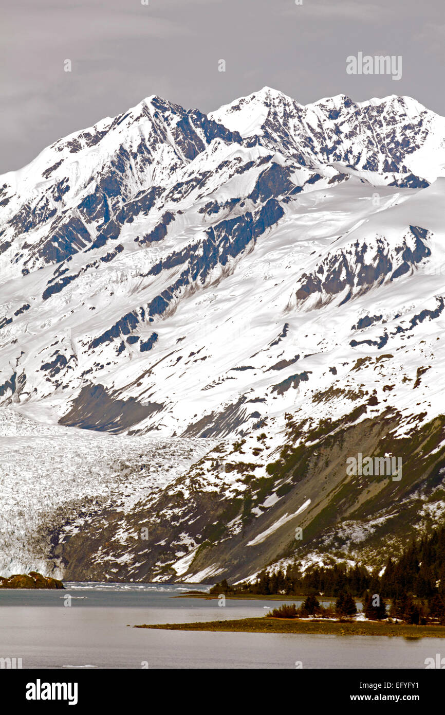 College Fjord Mountain Alaska Stock Photo - Alamy