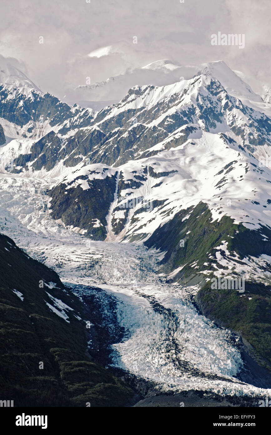 College Fjord Mountain Alaska Stock Photo - Alamy