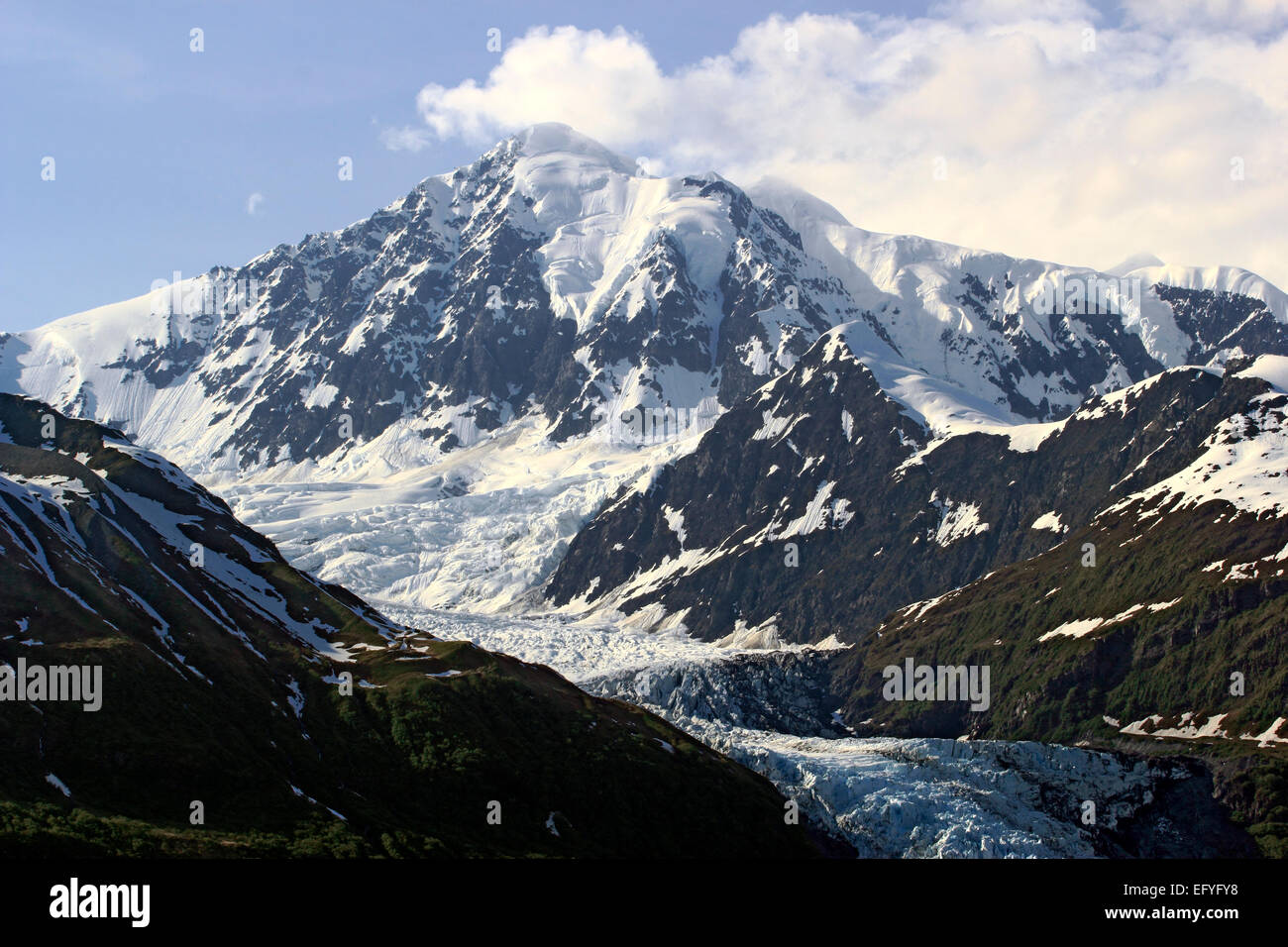 College Fjord Mountain Alaska Stock Photo - Alamy