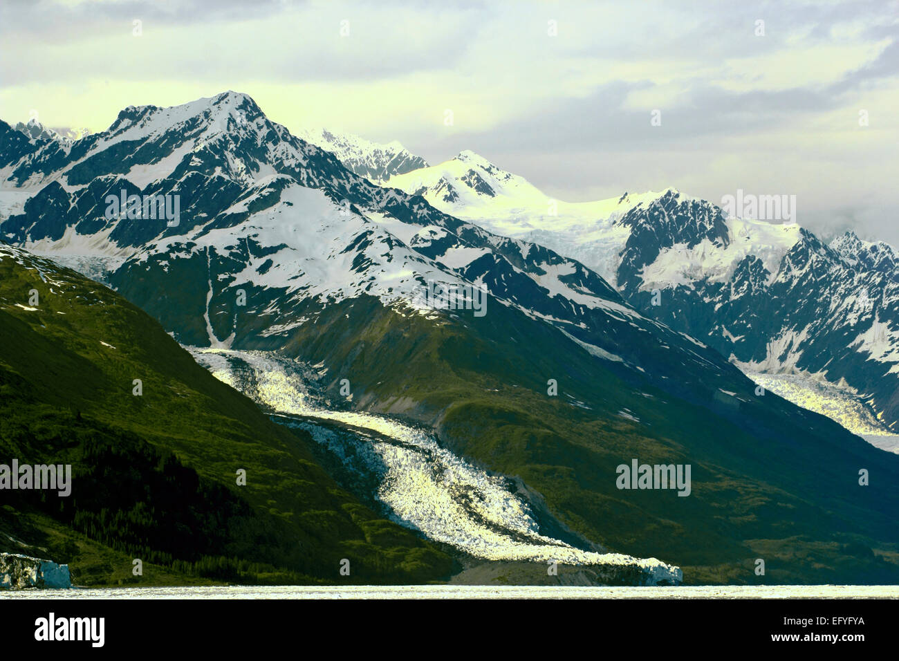 College Fjord Mountain Alaska Stock Photo - Alamy