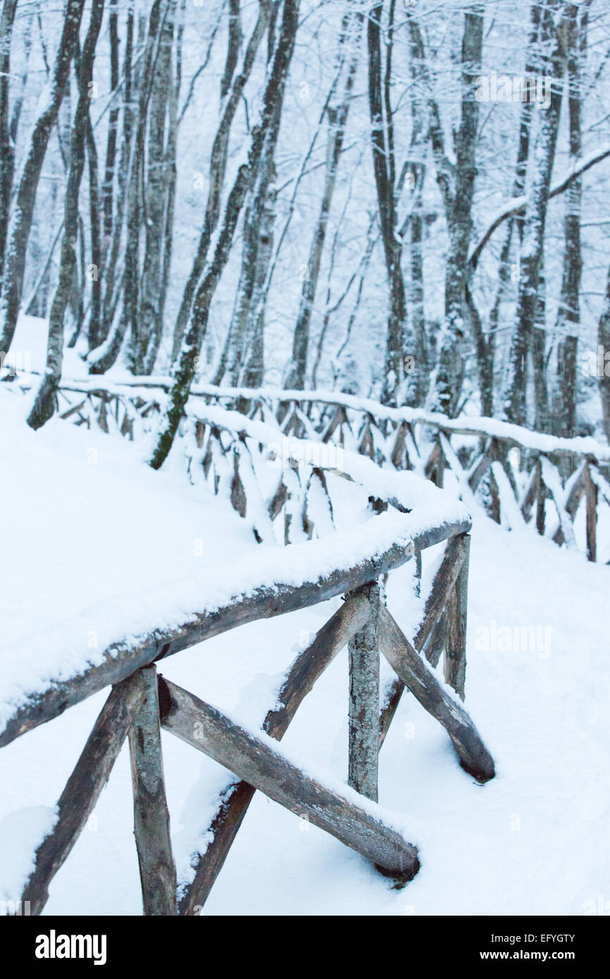 Winter and snow in Abruzzo, Italy Stock Photo - Alamy