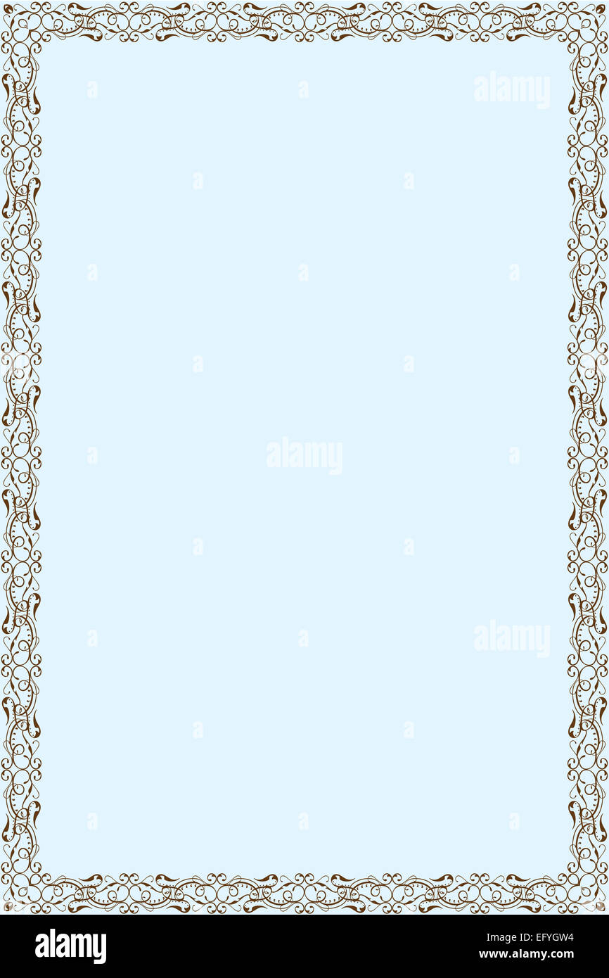 Victorian frame is on blue Stock Photo - Alamy