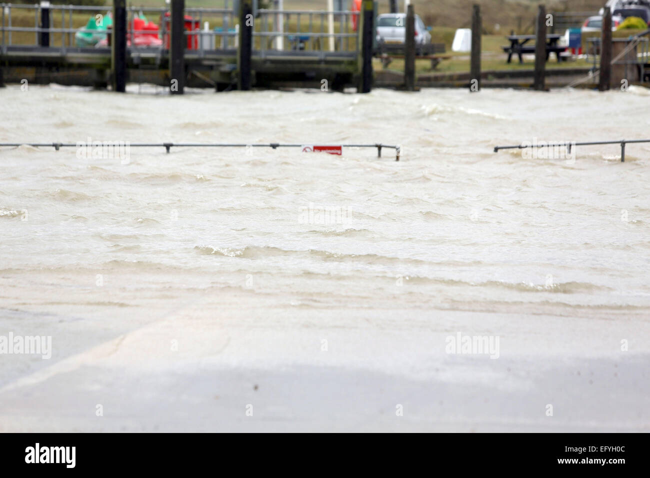 Rye Harbour floods as hurricane Bertha brings high winds and rain ...