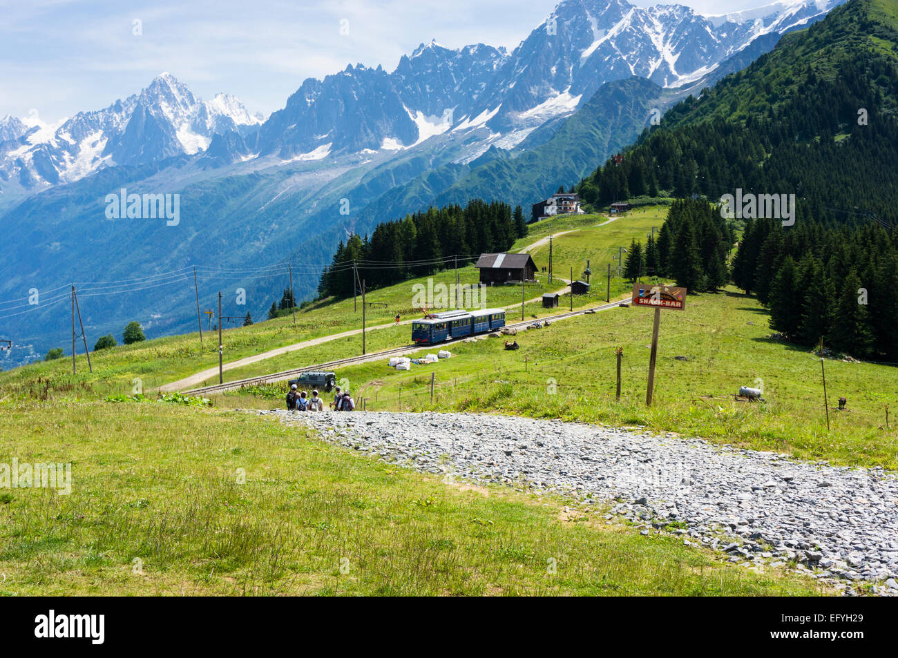 Mont blanc tramway hi-res stock photography and images - Alamy