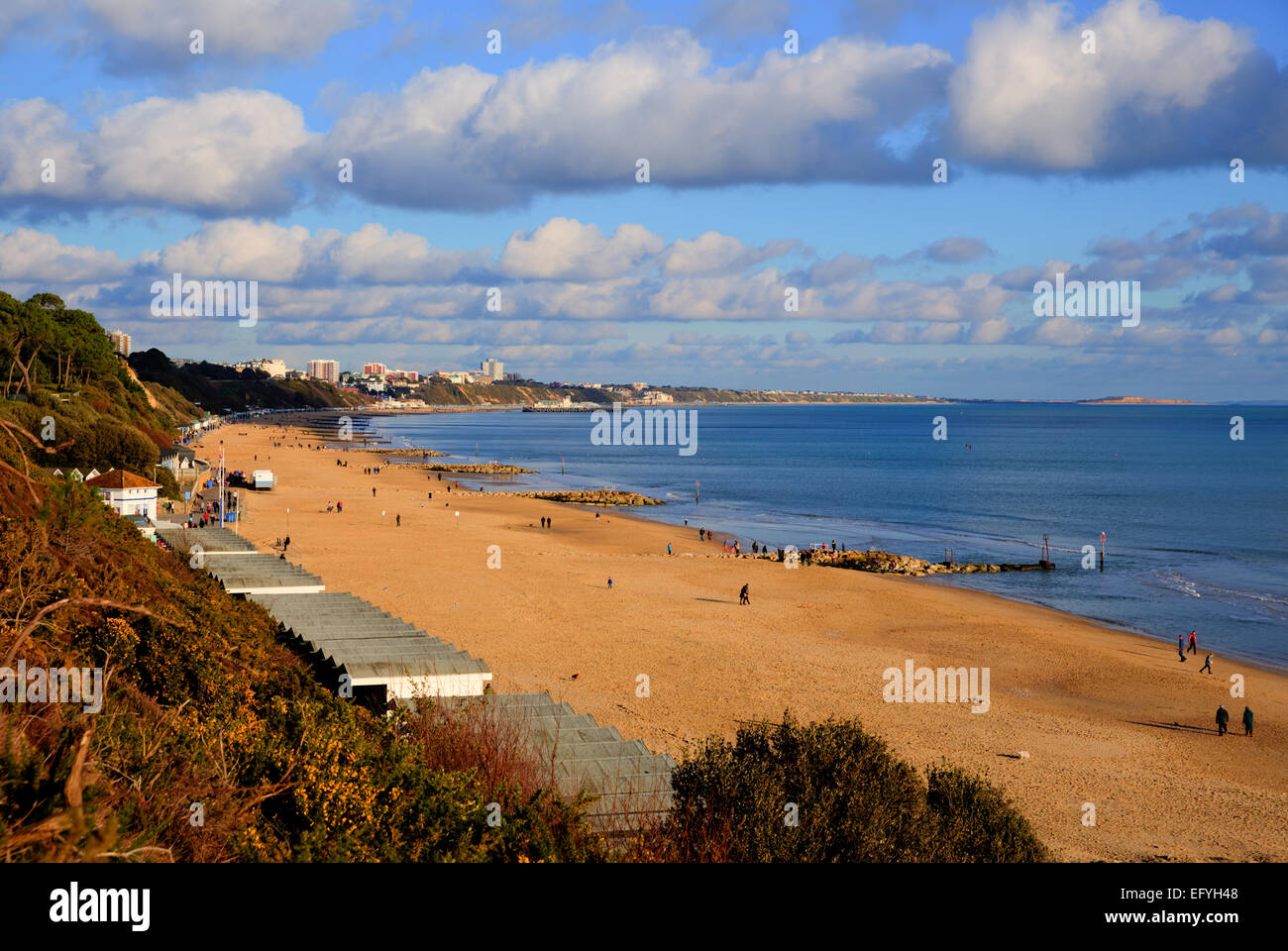 Branksome beach Poole Dorset England UK near to Bournemouth known for ...