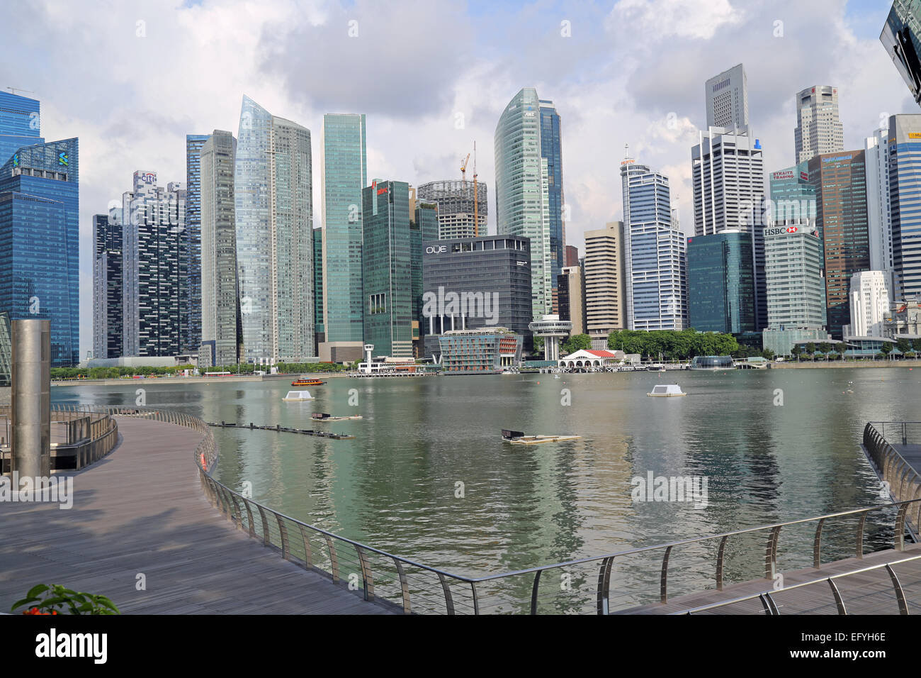 Skyscrapers in Singapore Stock Photo - Alamy