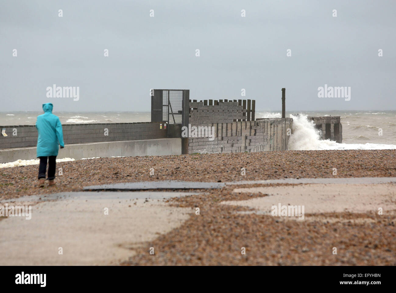 Rye Harbour floods as hurricane Bertha brings high winds and rain ...