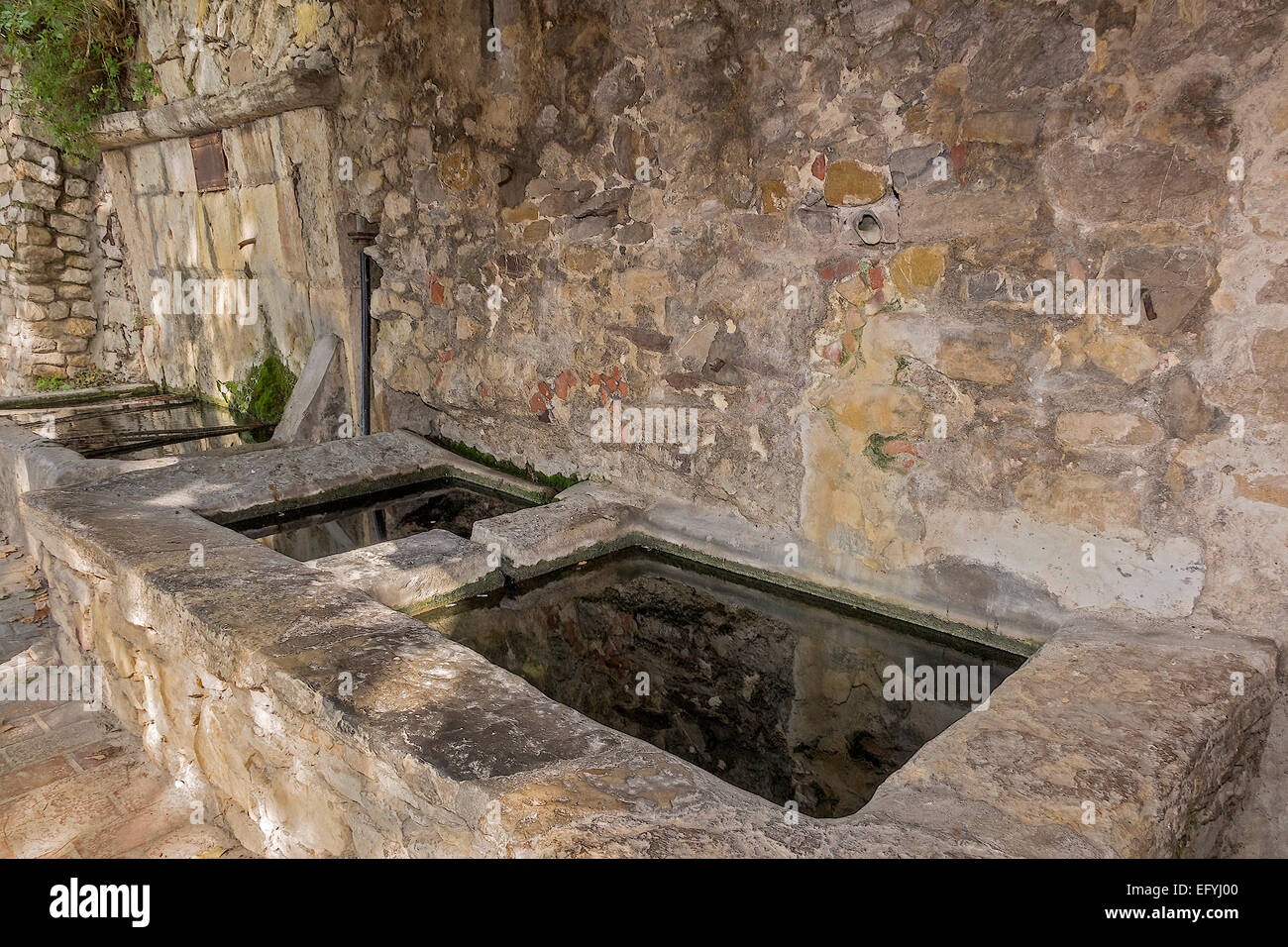 Historic Clothes Washing Basins Le Castellet Provence France Stock ...