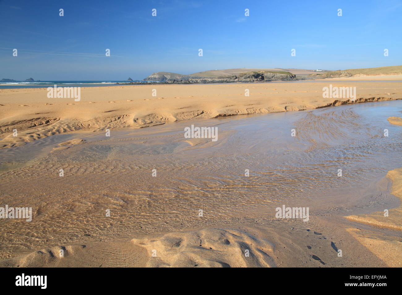 Constantine bay, North Cornwall, England, UK Stock Photo - Alamy