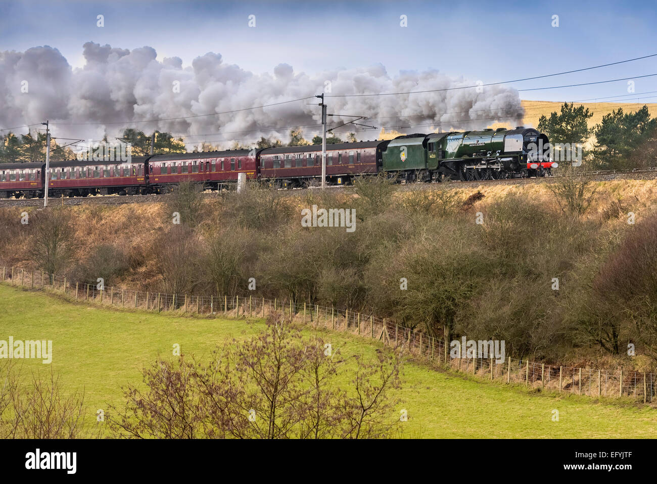 Princess Elizabeth Class locomotive The Duchess of Sutherland hauling ...