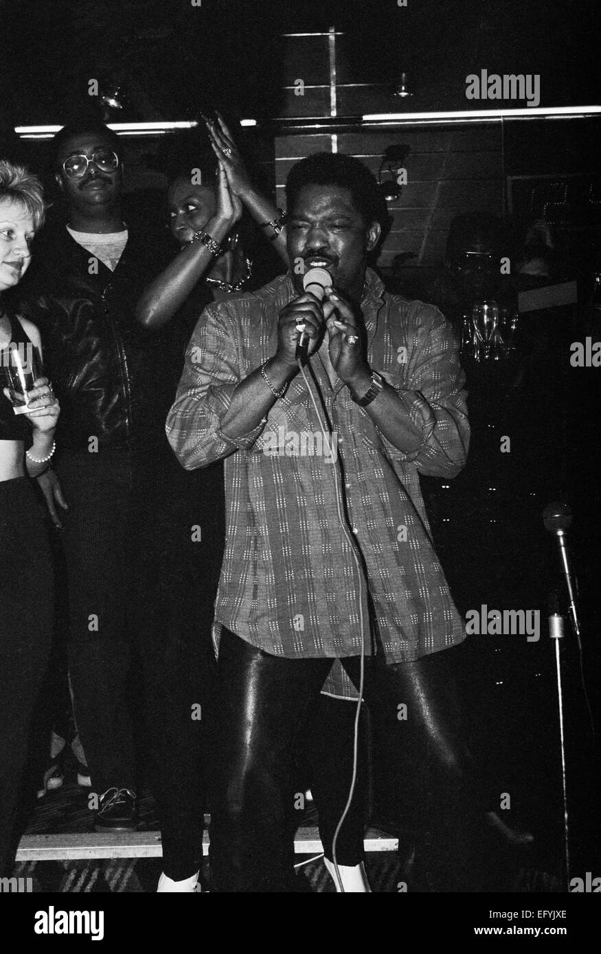 Soul singer Edwin Starr during a public performance in a south London ...