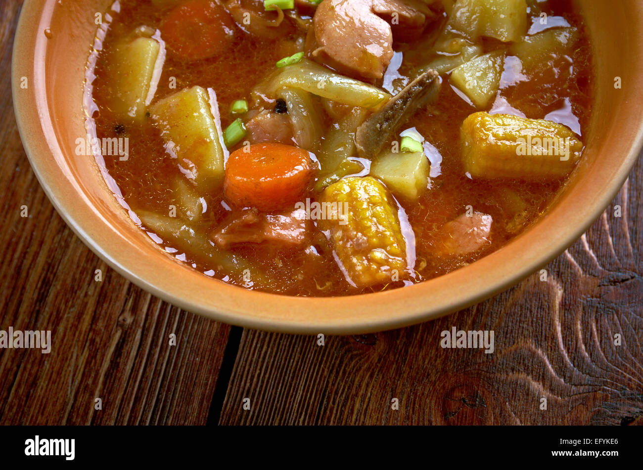 Sopa de Mondongo - dish is from Latin America and the Caribbean Stock ...